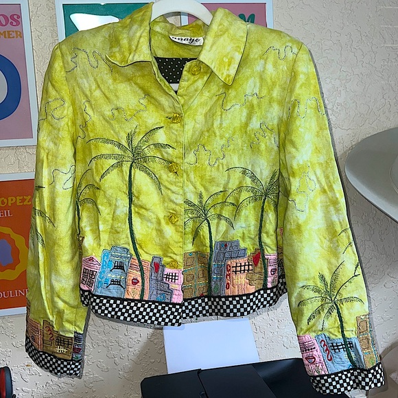 Anage | Jackets & Coats | Vintage Anage Blazer Jacket Miami City ...